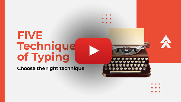 Several techniques of typing - Different typing methods