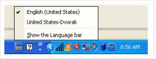 How to change keyboard to Dvorak layout - online typing